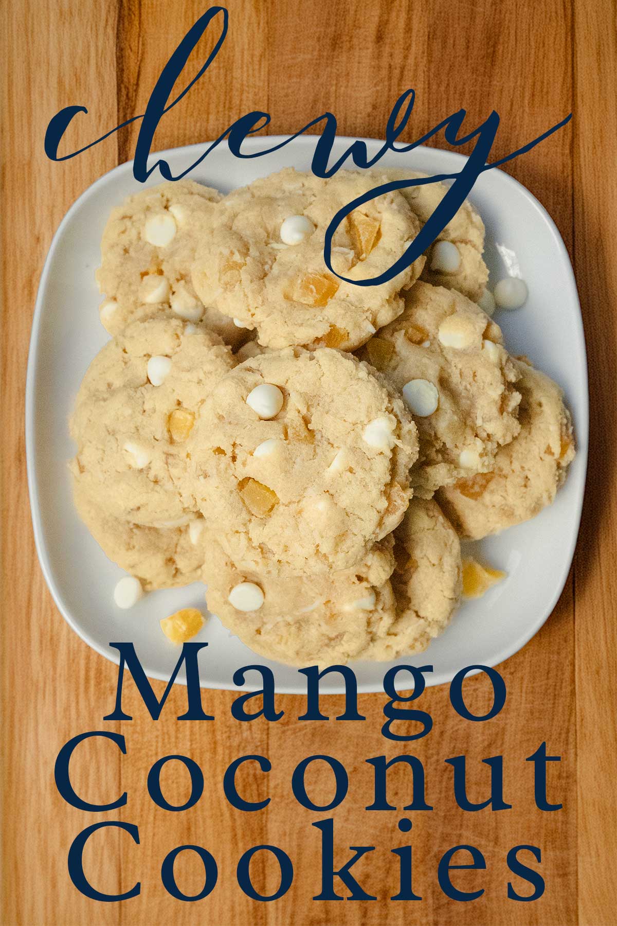 Chewy Mango Coconut Cookies