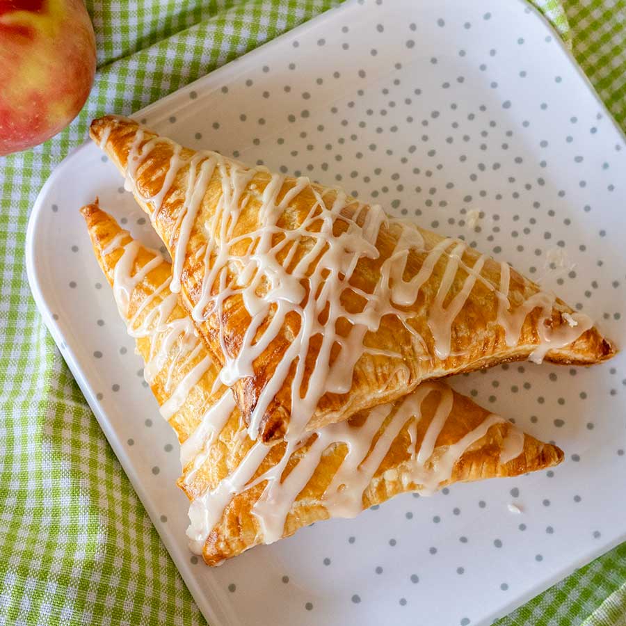 Flaky Apple Turnover Recipe with Vanilla Glaze